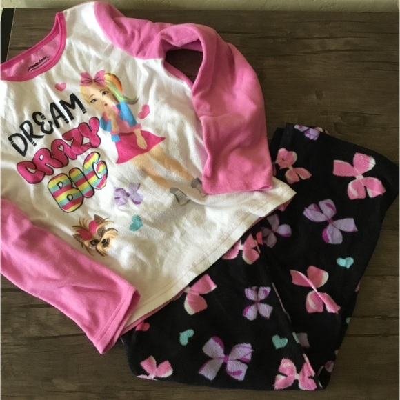 Nickelodeon | Pajamas | Girls Jojo Siwa 2 Pc Fleece Pajama Set | Poshmark